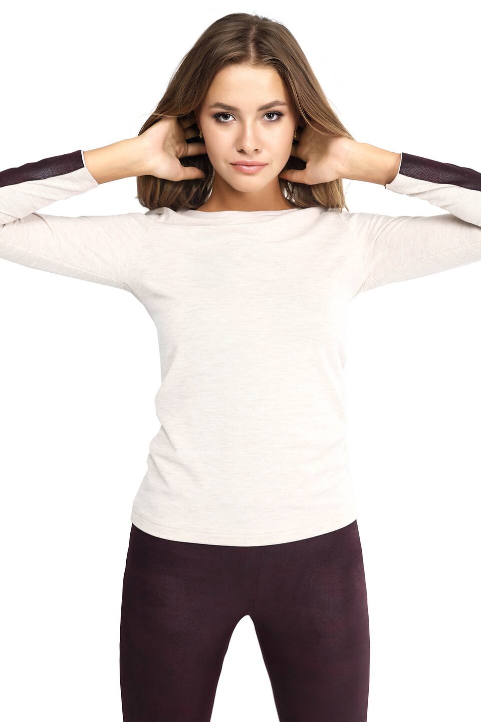 Купить Джемпер женский Conte LD 607 бежевый в интернет магазине Конте